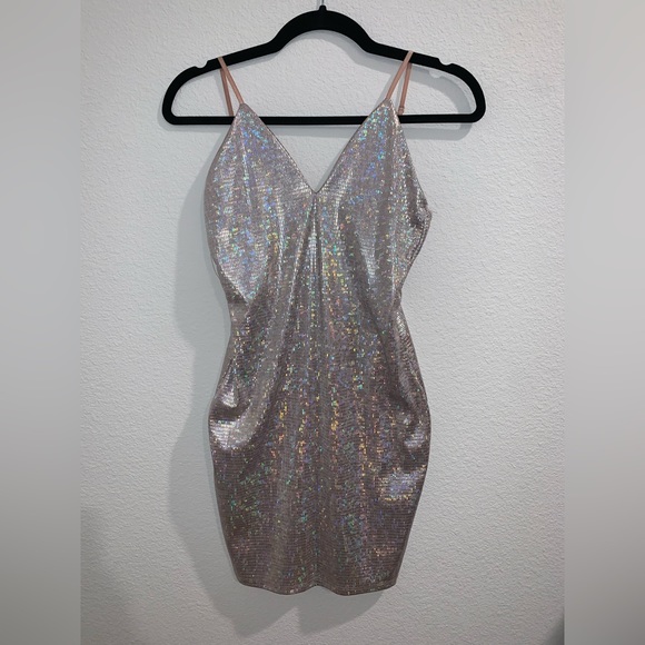 Olive Tree | Dresses | Holographic Mini Dress | Poshmark